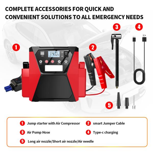 Quality 24v Truck Jump Starter Pack  58000Amp 64000mAh Portable Battery Charger Jump Starter Emergency Battery Booster for sale
