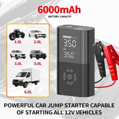 Cina Compressore d'aria di emergenza per auto pompa gonfiabile per auto pompa di emergenza di avvio alimentatore di alimentazione Power Bank in vendita