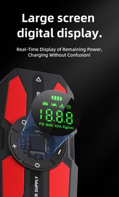 China 12V Multifunction Automobile Jump Starter For Car  Emergency Jump Starter With Tire Inflator for sale