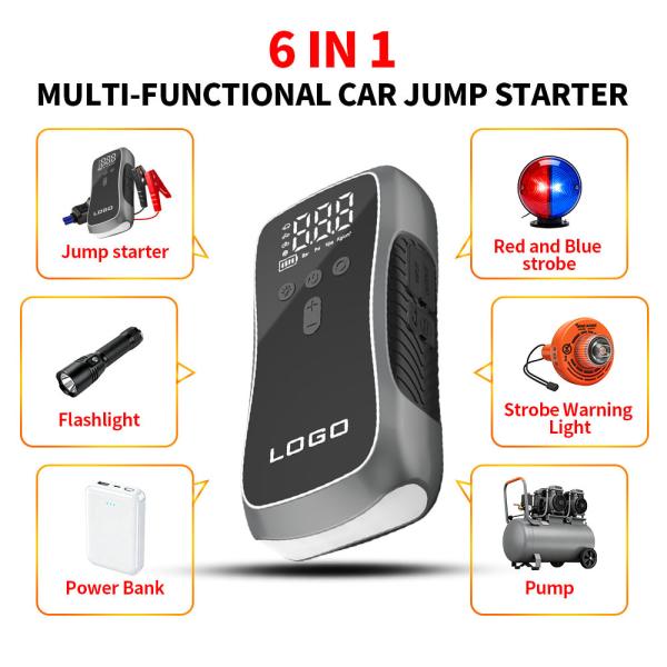 Quality Emergency Start Power Supply 12V Multi Function Car Jump Starter 8000mAh for sale