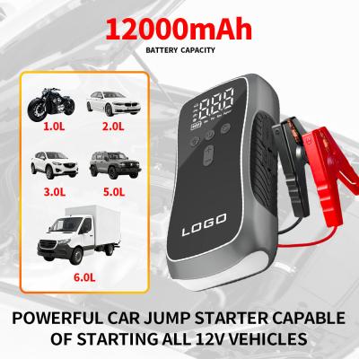 Cina Fornitore di alimentazione di avvio di emergenza 12V Multifunzione Car Jump Starter 8000mAh 10000mAh 12000mAh in vendita