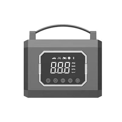 China Power Battery Jump Starter Tyre Inflator Portable Air Compressor 12V 6000mAh 60C With Mobile Car Battery Booster for sale