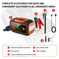 Quality 10000mAh 12000mAh 16000mAh Jump Starter Power Bank Emergency Starter Battery for sale