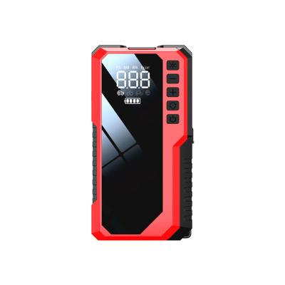China Multi Function Car Jump Starter Pack Portable Emergency Battery Jump Starter 6400mAh 8000mAh 12V With Air Compressor for sale