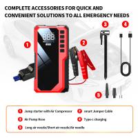 Quality Car Battery Charger Car Jump Starter Pack Multi Function Air Compressor Jump for sale