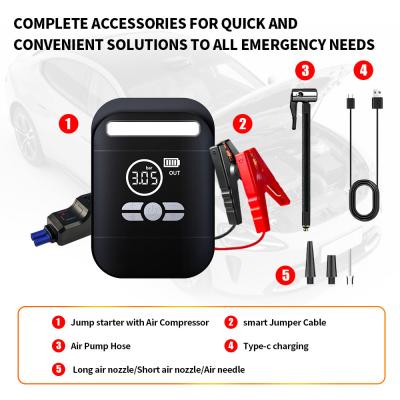 Cina Accumulatore di batterie per auto portatile 8000 MAh Car Jump Starter Power Pack in vendita