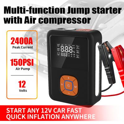 China Car 3 In One Multifunctional Jump Starter 12V 8000mAh 12000mAh 16000mAh Emergency Car Charger Jump Starter for sale