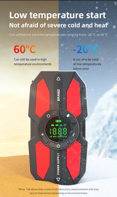 China 12V Multifunction Auto Jump Starters Car Emergency Battery Jump Starter Booster Starter With Tire Inflator for sale