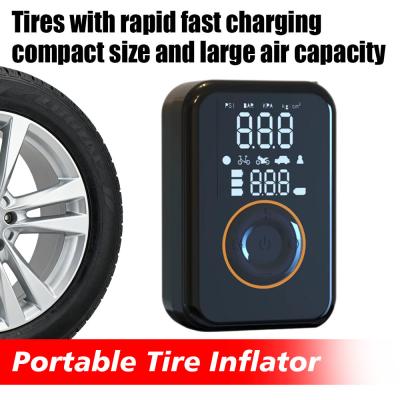 Cina Emergency Car Battery Jump Starter con LED / SOS Light Smart Tire Inflators Wireless 0 - 150PSI Compressore d'aria per pneumatici in vendita