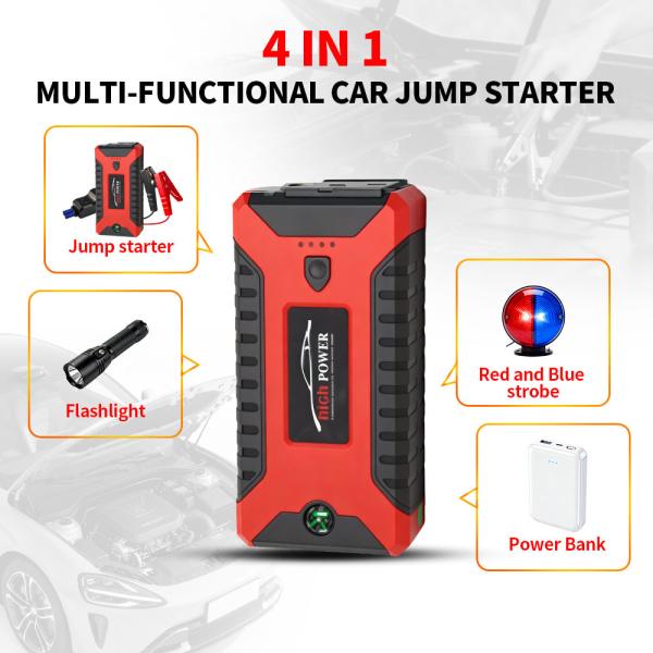Quality 5400mAh Automobile 2 In 1 Jump Starter With Air Compressor 300A - 600A Portable for sale