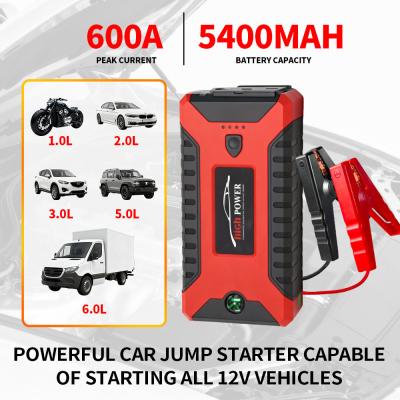 Cina Avviatore di emergenza per auto 2 in 1 da 5400mAh con compressore d'aria 300A - 600A, caricabatterie portatile per auto in vendita