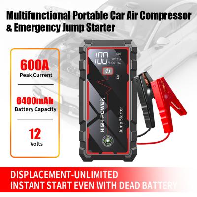 Cina 6400mAh Avviatore di Emergenza per Batteria Auto Portatile 12V con Display LED Multifunzione in vendita