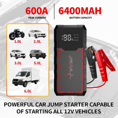 Cina Avviatore di emergenza portatile multifunzione per auto da esterno 12V, batteria da 6800mAh, booster al litio in vendita
