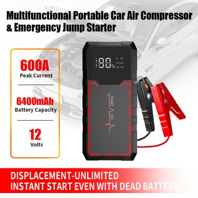 Cina Avviatore di emergenza portatile multifunzione per auto da esterno 12V, batteria da 6800mAh, booster al litio in vendita