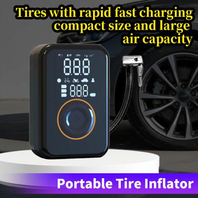 China Rapid Portable Tire Inflator - Compact Design, Large Air Capacity, Complete Accessories for All Inflatable Emergencies for sale