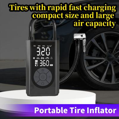 China Smart Dual-Mode Portable Tire Inflator with Digital LCD Display and Preset Inflation Modes for sale