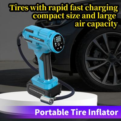 China Cordless 12V Tire Inflator with Digital Gauge and 150 PSI High-Pressure Air Compressor for Portable Use for sale