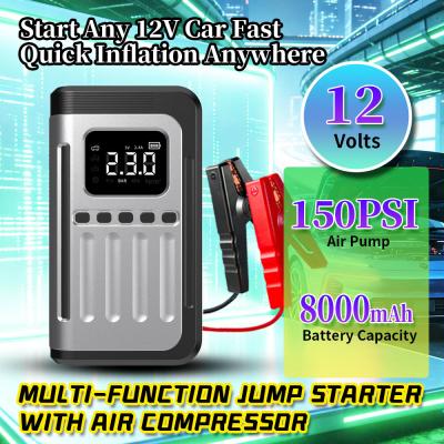 China Portable 12V 8000mAh Jump Starter and Power Bank with Battery Booster Function for sale