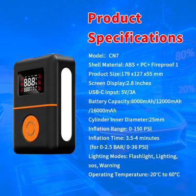 China 2400A Peak Jump Starter with 150PSI Air Compressor & 12000mAh Power Bank for sale