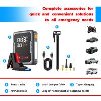 China 2400A Peak Current Multi-Function Jump Starter with 150PSI Air Compressor and 16000mAh Battery for sale