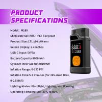 China Portable 8000mAh Lithium Battery Multi-Function Car Jump Starter with Tire Inflator for sale