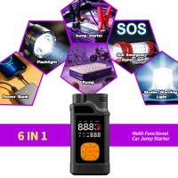 China Portable 8000mAh Lithium Battery Multi-Function Car Jump Starter with Tire Inflator for sale