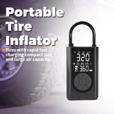 China Dual-Mode Portable Air Compressor and Tire Inflator with 150 PSI and Type-C Charging for Emergency Jump Starter for sale