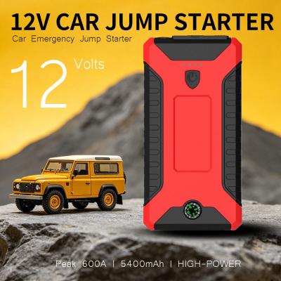 China Peak 5400mAh Portable Battery Booster with 600A Peak Current and Flashlight for Emergency Jump Start for sale