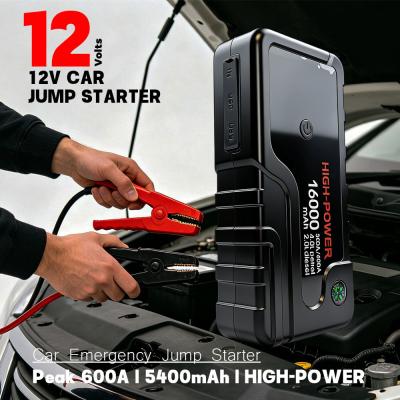 China Portable Jump Starter with 600A Peak Power 6400mAh Battery & Emergency LED Light for Vehicles for sale