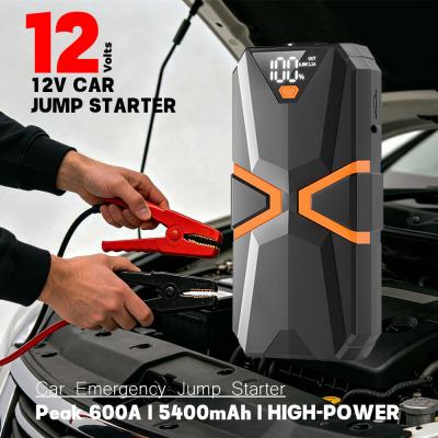 China Compact 12V Car Jump Starter with 600A Peak Power and Multi-Capacity Options Portable Battery Booster for sale