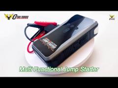 portable 12v car jump starter with 150 psi air compressor 6000mah battery and led flashlight