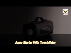 battery powered compact jump starter with tyre inflator car emergency jump starter power bank tire