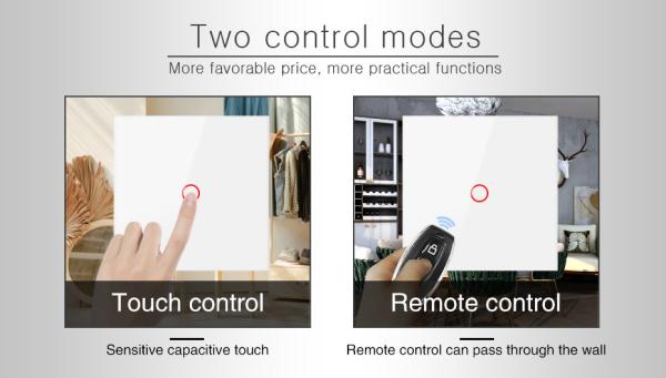 Quality 433RF Wireless Remote Control Switch 1gang 0 - 20 Meters Smart Wall Light Switch for sale