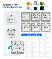 China Socket accessories freely combined modular function socket function key 52*52mm for sale