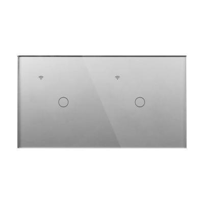 Cina 157 Tipo 2Gang 50-60Hz Smart WIFI Switch Domotica wireless Interruttore a parete per casa intelligente Controllo app Tuya in vendita