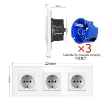 China Offices Homes Electrical Wall Socket Round Box Wall Mounted Socket for sale