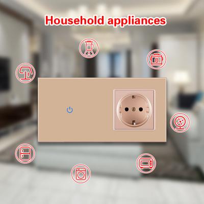Cina 1 Gang Switch 1 Gang Socket Switch in plastica e socket con controllo a filo singolo in vendita