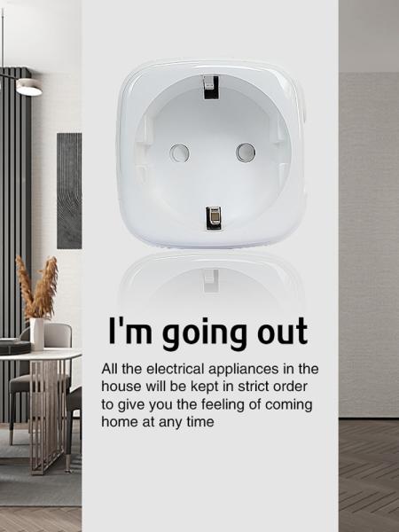 Aplicación controlada Smart Plug Socket Control de voz Wifi toma de corriente CE