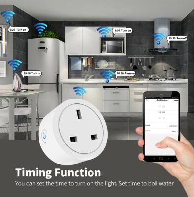 China Electric Power Strip Wifi Smart Socket Compatible With Tuya Smart UK Standard for sale