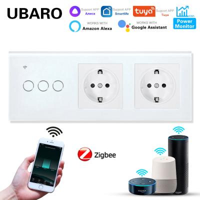 Cina Euro Standard TuYa Zigbee Switch Socket Combinazione 240Vac per scatola di montaggio rotonda in vendita