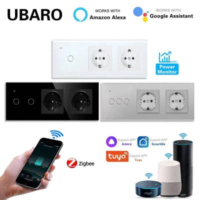 Cina Euro Standard TuYa Zigbee Switch Socket Combinazione 240Vac per scatola di montaggio rotonda in vendita