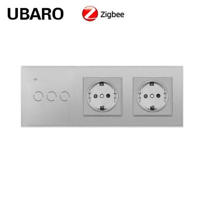 Cina Euro Standard TuYa Zigbee Switch Socket Combinazione 240Vac per scatola di montaggio rotonda in vendita