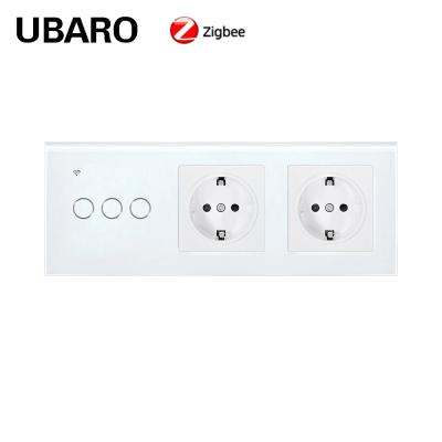 Cina Euro Standard TuYa Zigbee Switch Socket Combinazione 240Vac per scatola di montaggio rotonda in vendita