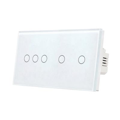 China 6 Gang 280g Touch Light Switch Embedded Remote Control Light Switch for sale