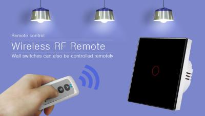China EU Standard 86 Type Tempered Glass Panel Main Switch  433.92MHZ Wireless Remote Switch for Smart Home Devices for sale