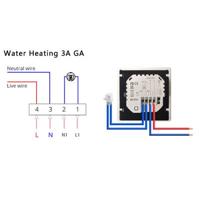 China Tuya WI-FI Smart Gas Boiler 3A Thermostat Temperature Controller Programmable Touch / Mobile APP/ Voice Control Compatible With Alexa/Google Homeor Central Heating With Temperature Calibration for sale