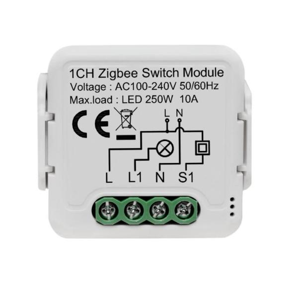 Zigbee Tuya 1CH Smart Circuit Breaker Switch Compatible With Alexa & Google Assistant Yandex Alice Voice Control Timming Set DIY