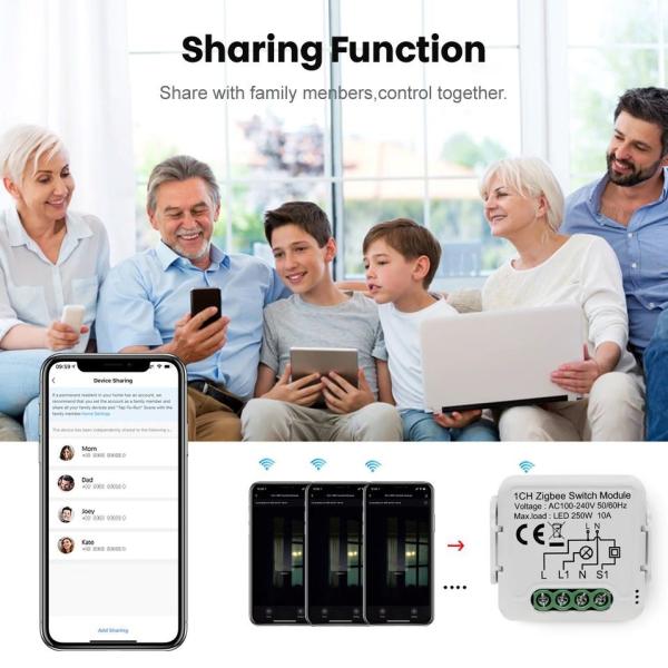 Zigbee Tuya 1CH Smart Circuit Breaker Switch Compatible With Alexa & Google Assistant Yandex Alice Voice Control Timming Set DIY