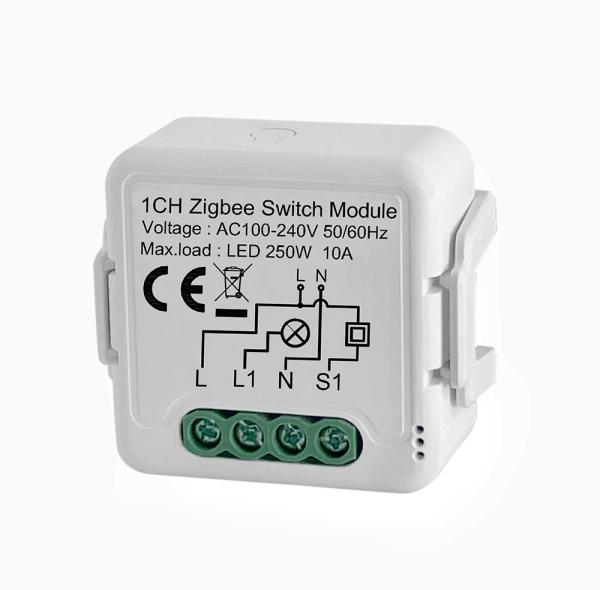 Zigbee Tuya 1CH Smart Circuit Breaker Switch Compatible With Alexa & Google Assistant Yandex Alice Voice Control Timming Set DIY