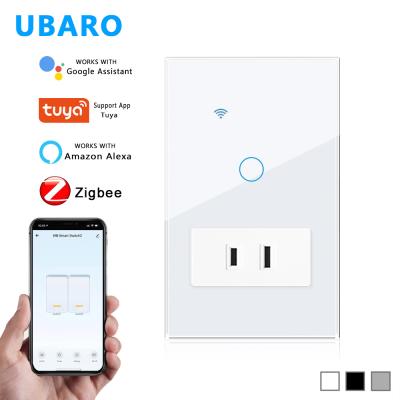 China Zigbee Hub Smart Switch And Socket providing power control solutions with support for voice commands and mobile app management for sale